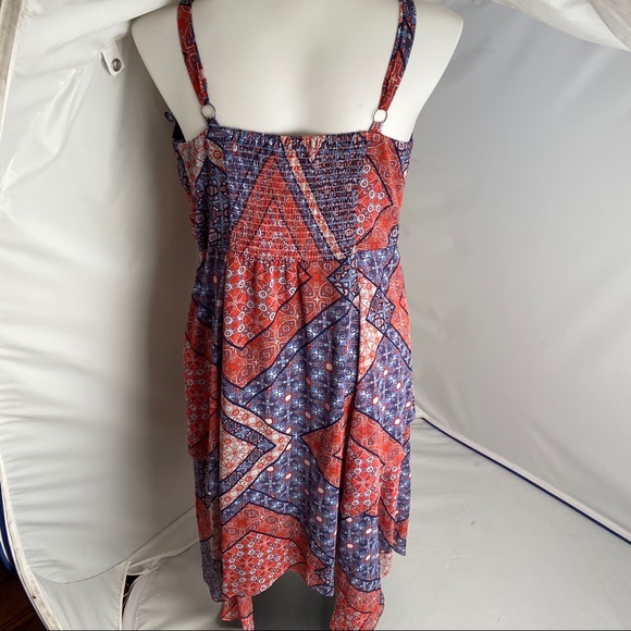 Jessica Simpson | Dresses | Jessica Simpson Red And Blue Bandana Print ...